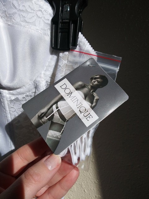 Dominique White Torsolette Bra Lace 34b 8949 Brasselette Corset Wedding ...