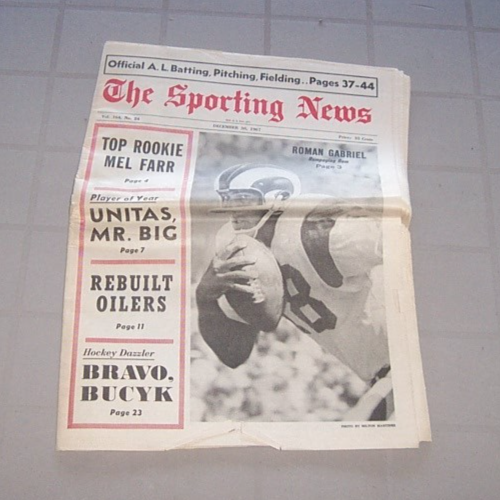 1967 DECEMBER 30 THE SPORTING NEWS ROMAN GABRIEL | eBay
