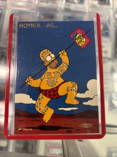 The Simpsons Down Under Homer As An Indigenous Australian Chase Card ...