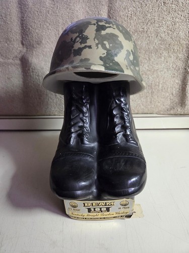 1975 Jim Beam “Short Timer” Helmet Boots Decanter | eBay