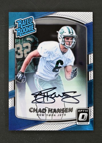 2017 Donruss Optic #163 Chad Hansen /150 Auto Rated Rookies New York ...