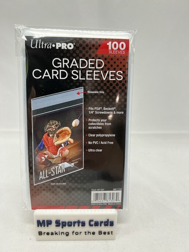 (1) Ultra Pro Graded Card Sleeves 100ct Great Fit for SGC & Beckett ...