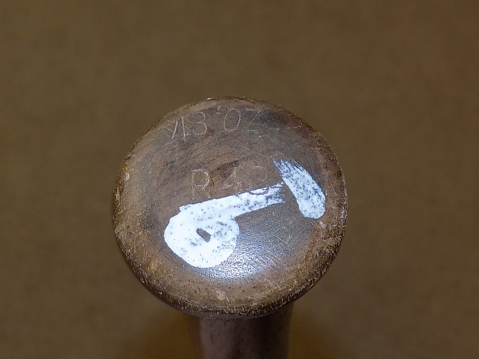 Mike Brumley Frank Howard H&B Game Used Signed Bat Washington Senators ...