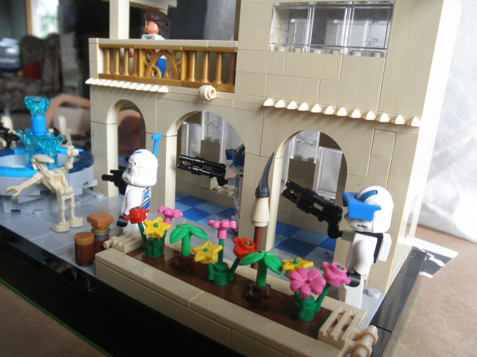 lego star wars Theed moc with 6 battle driods and 3 clone trooper ...