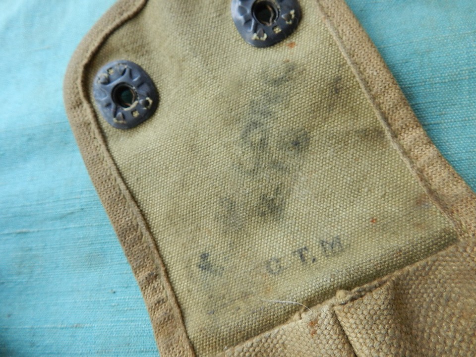 WW1 & WW 2 1918 US Army USMC WEB gear 45 Cal. Pistol Clip Pouch | eBay
