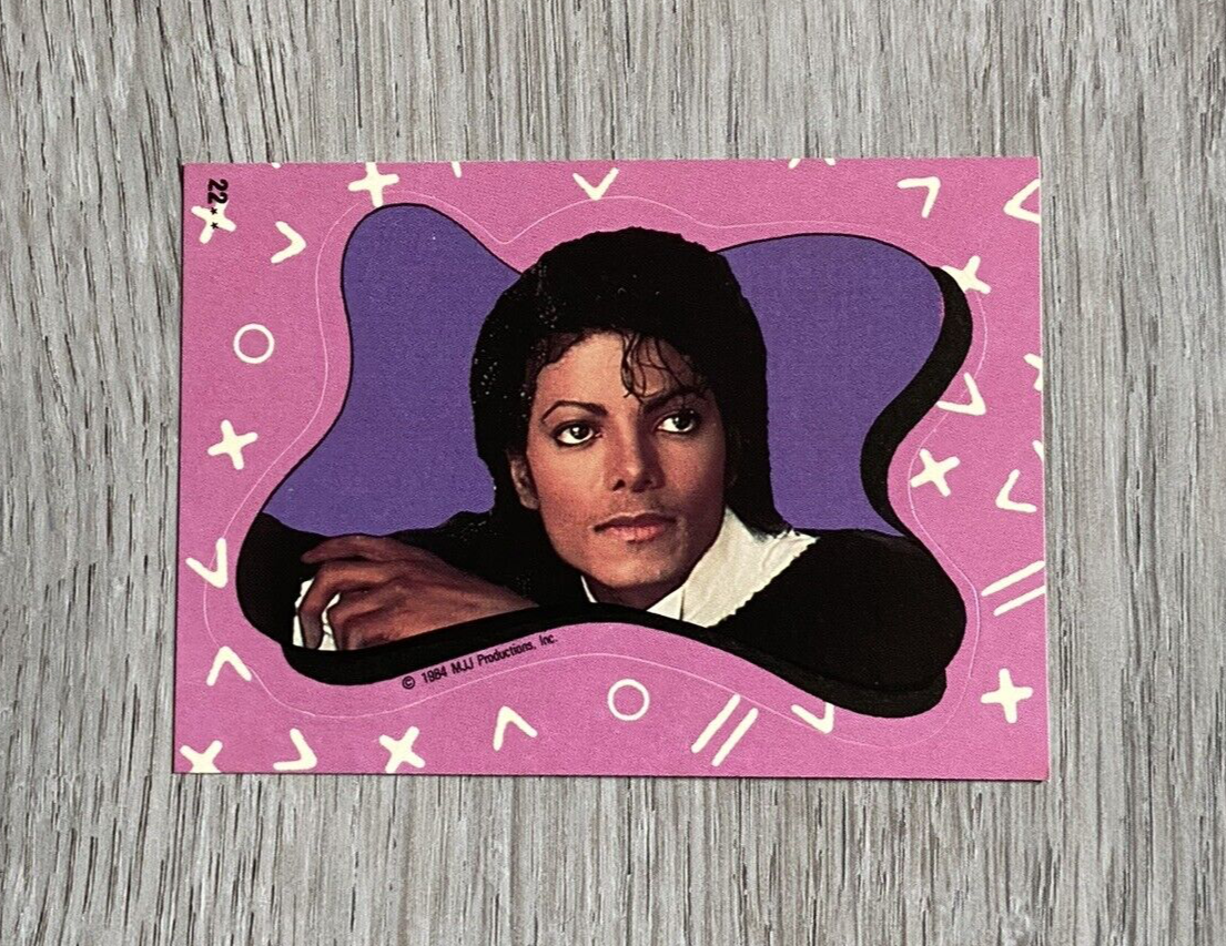 1984 Topps MJJ Productions | Michael Jackson Sticker #22 | eBay