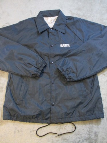Geico Insurance Employee Uniform Jacket Mens Medium Blue White Nylon ...