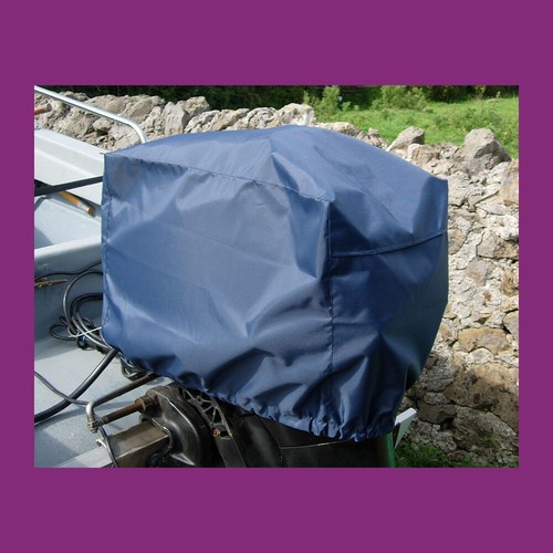 Waterproof Vented Outboard Motor Boat Engine Cover 10-45 HP Size 3 Navy ...