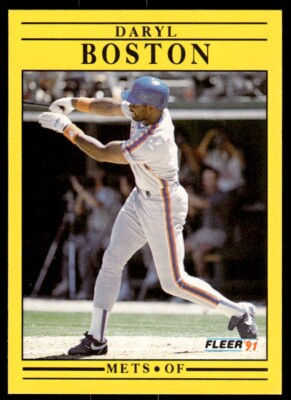 1991 Fleer Baseball Card Daryl Boston New York Mets #140 | eBay
