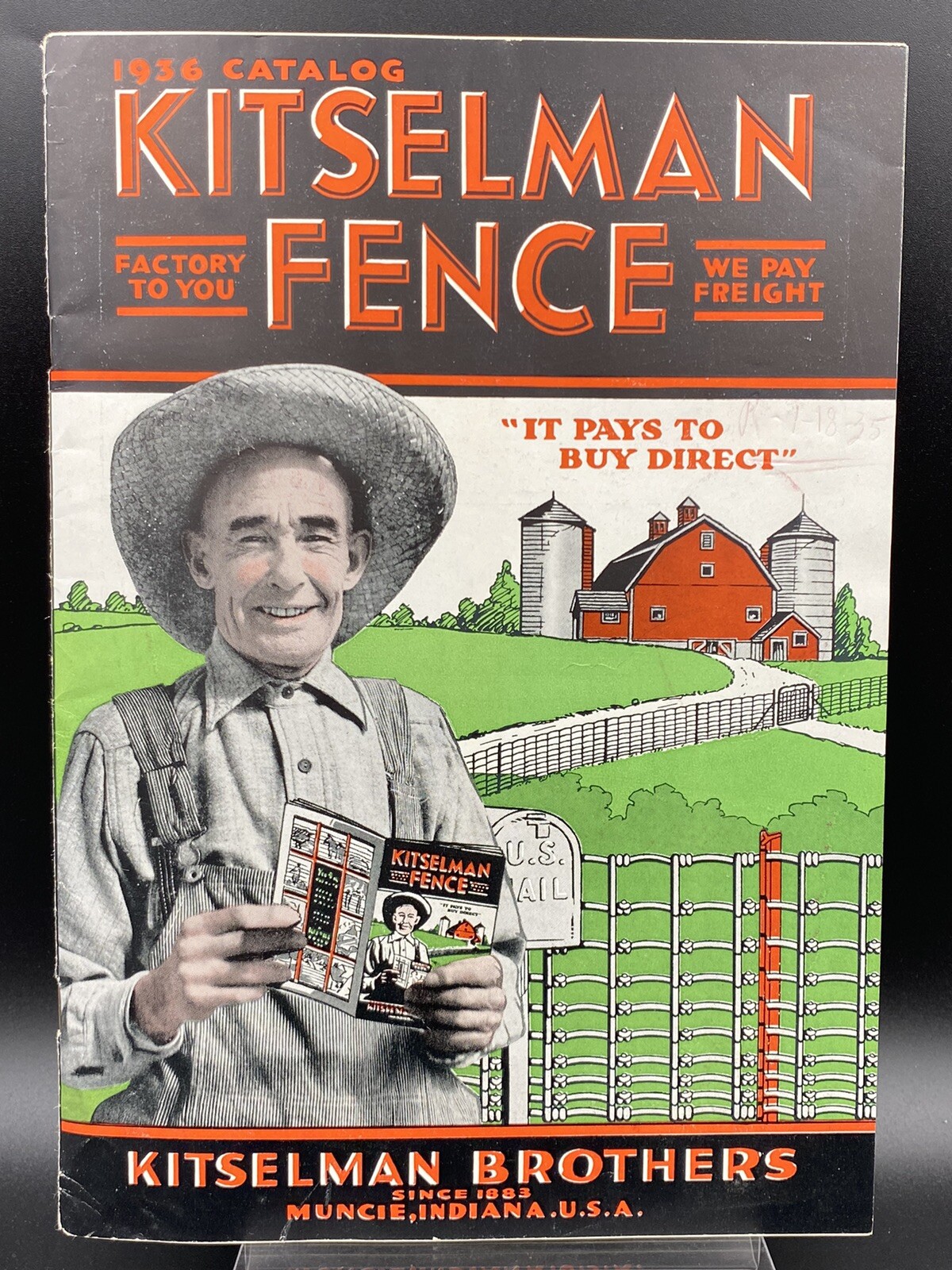 VINTAGE 1936 KITSELMAN FENCE CATALOG KITSELMAN BROTHERS MUNCIE, INDIANA ...