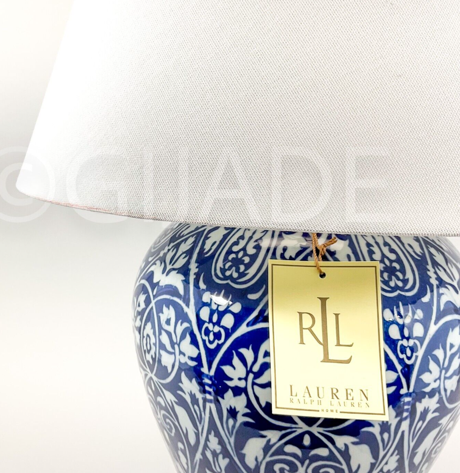 Lauren Ralph Lauren Porcelain Floral Big 28" Table Lamp + Shade Blue ...