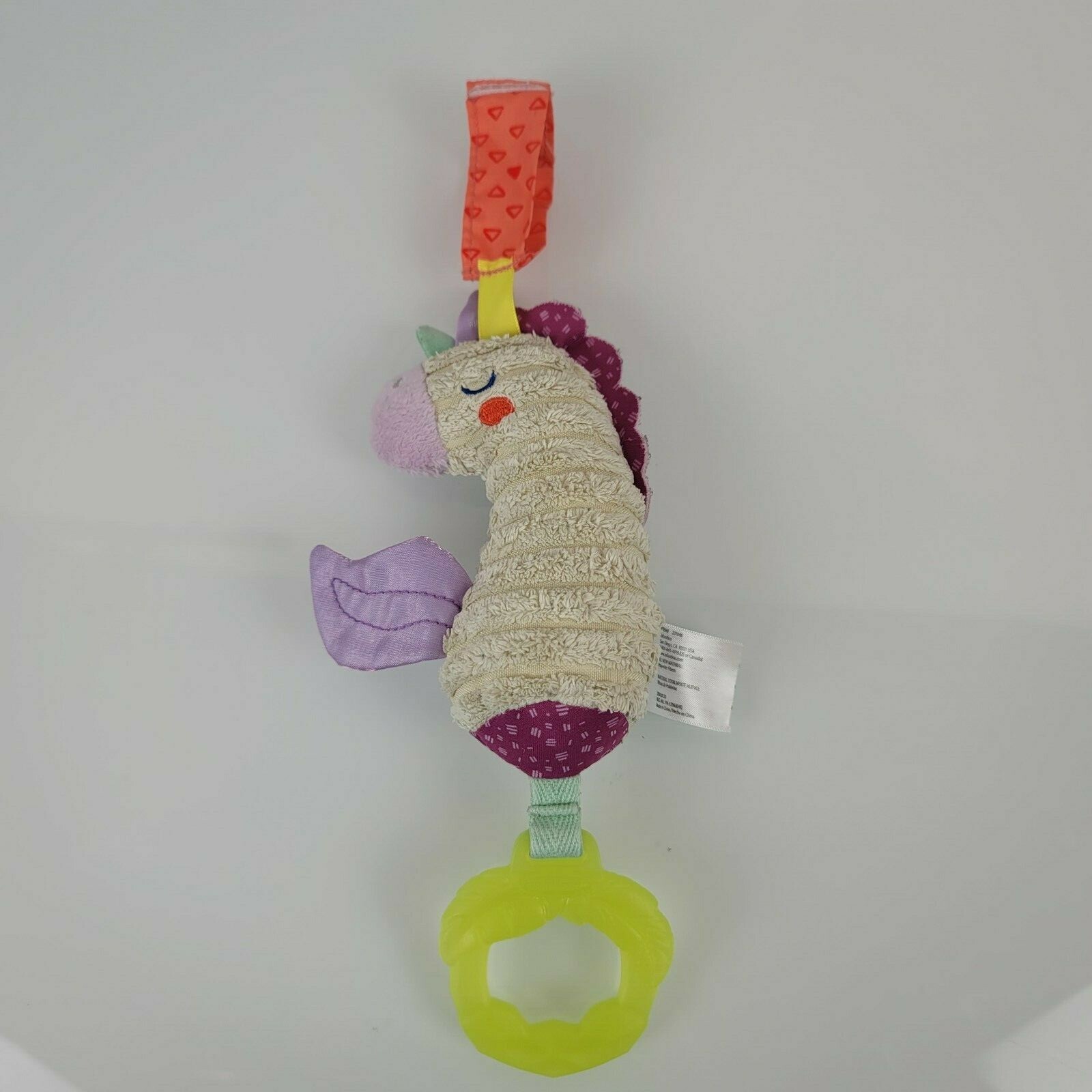Infantino Chime and Go Tag Along Pals Unicorn BPA-Free Rattle Teether 0 ...