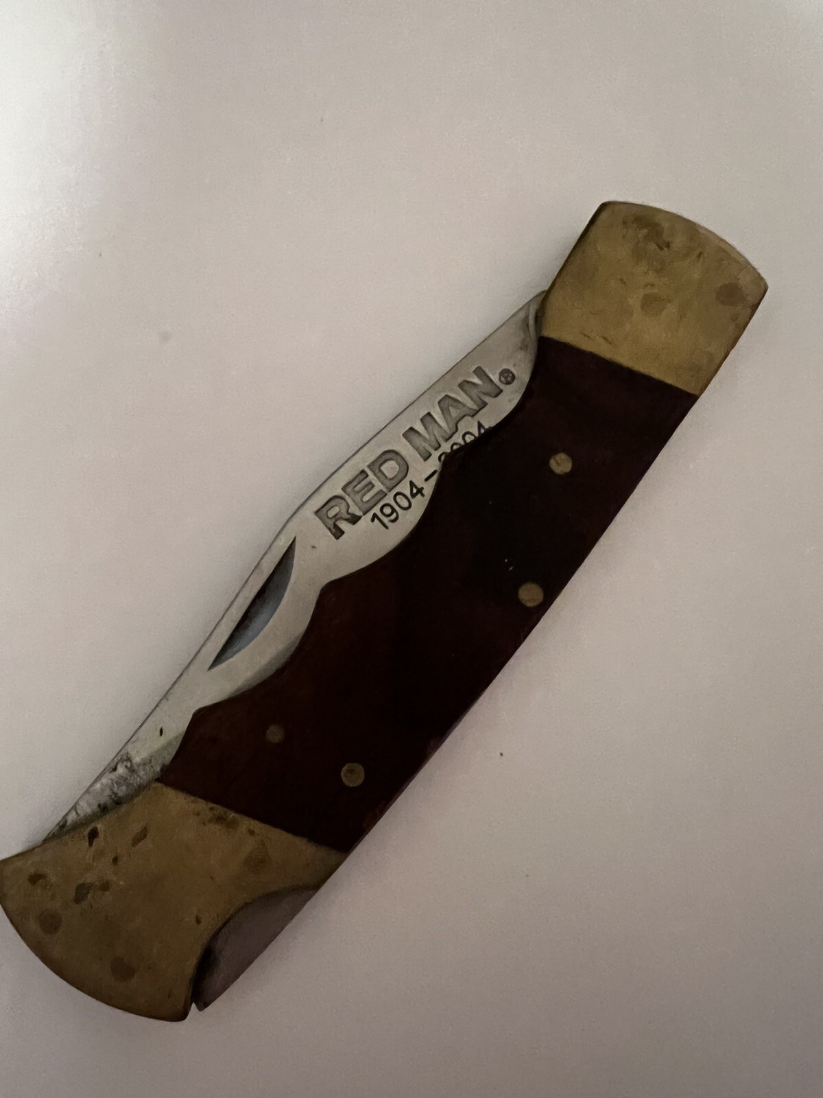 Vintage Red Man 1904-2004 Chewing Tobacco Collectible Lockback Pocket ...