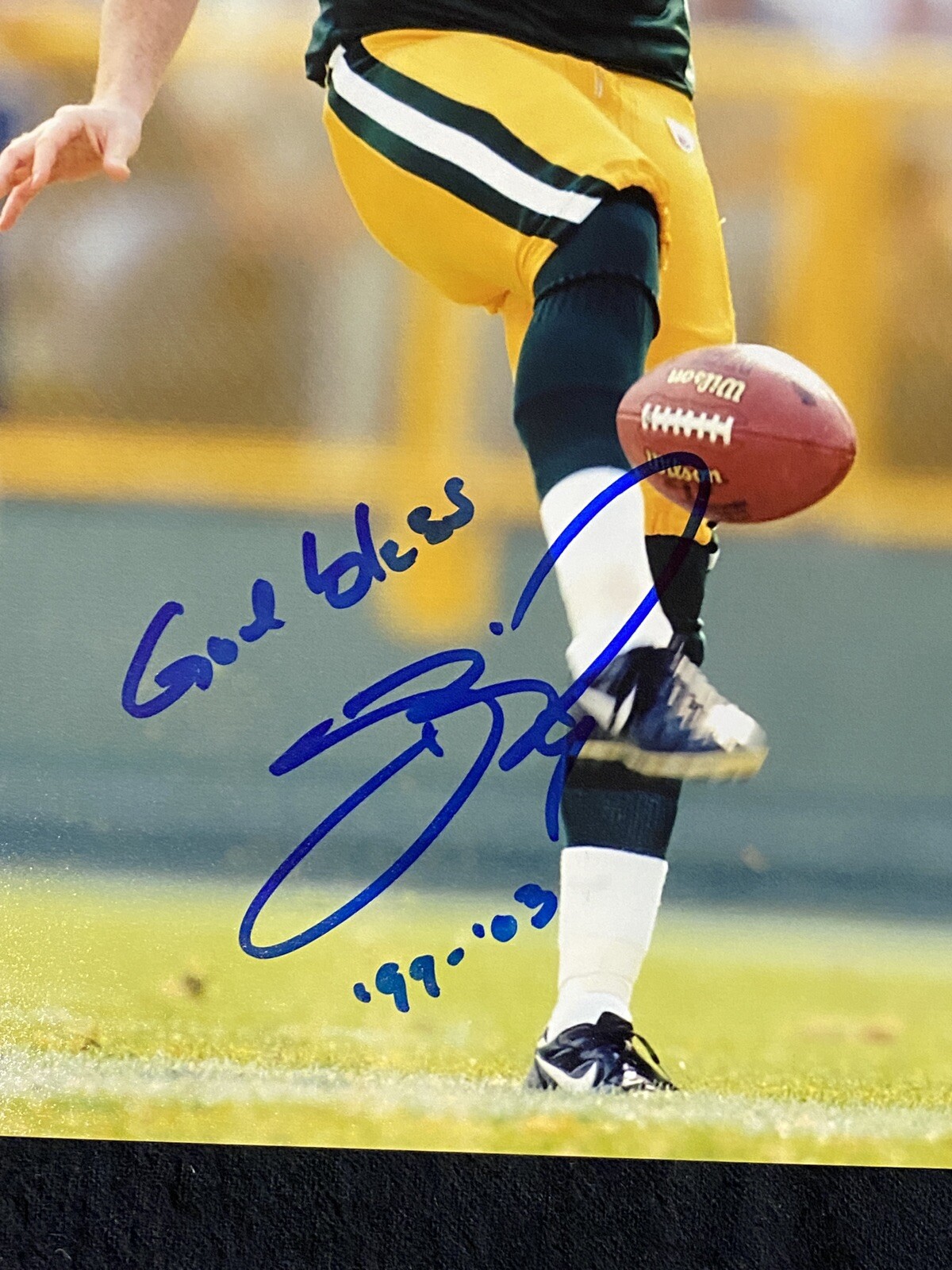 Josh Bidwell Green Bay Packers Football Signed Auto Autograph 8x10 ...