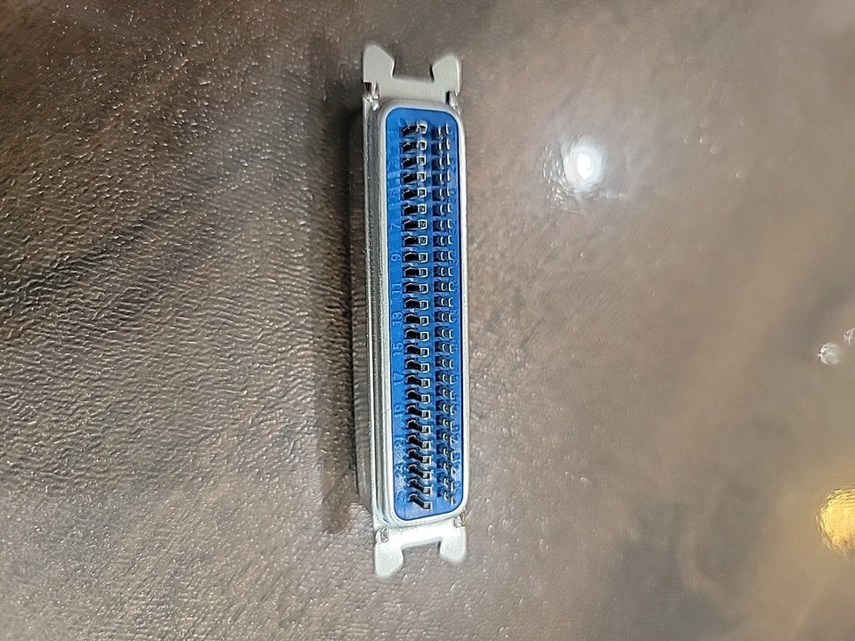 Centronics 50 Pin Male Connector W/Solder Cup Terminals QTY 9 | eBay