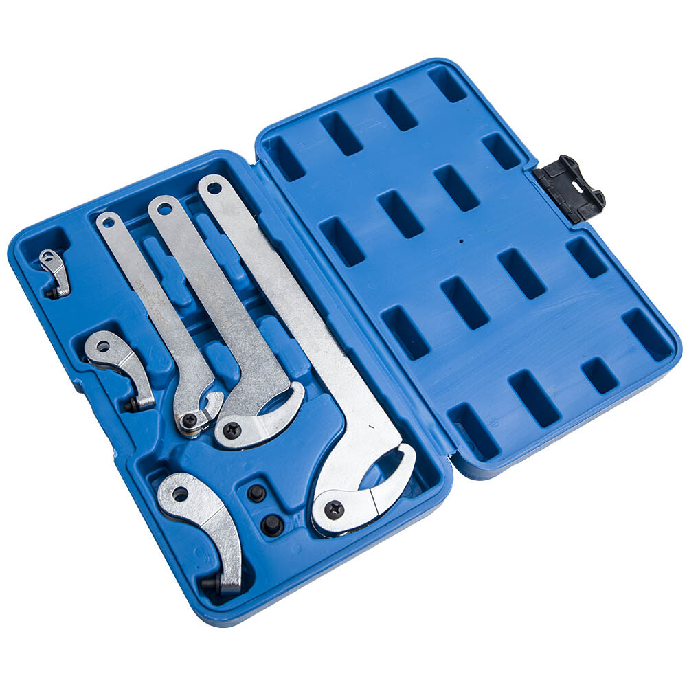 Hook Pin Wrench Spanner Tool Kit for Adjusting Collars Lock Nut Rings ...