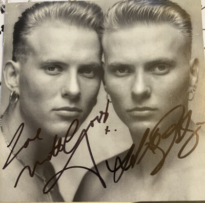 BROS Matt & Luke Goss Signed Autographed Cd The Time Slight Wrinkle On ...