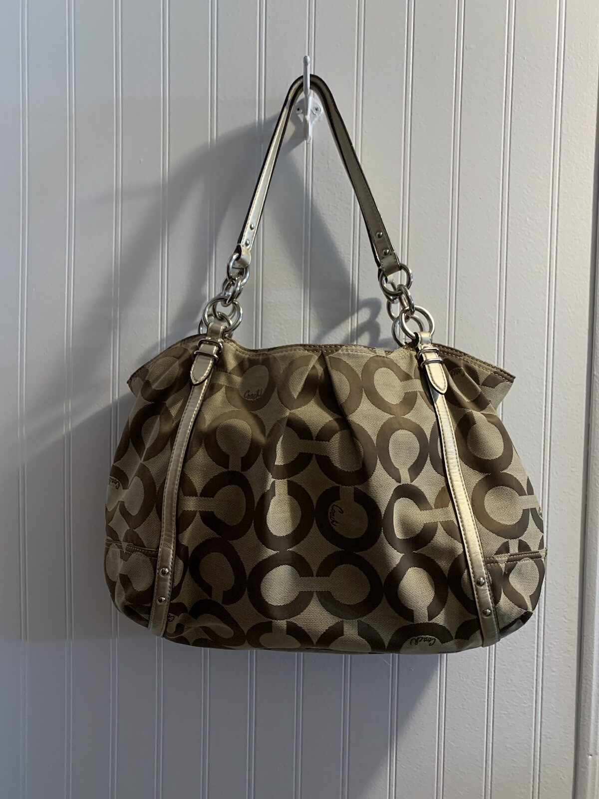 Coach Signature Monogram Alexandra With Dust Cover - Gem