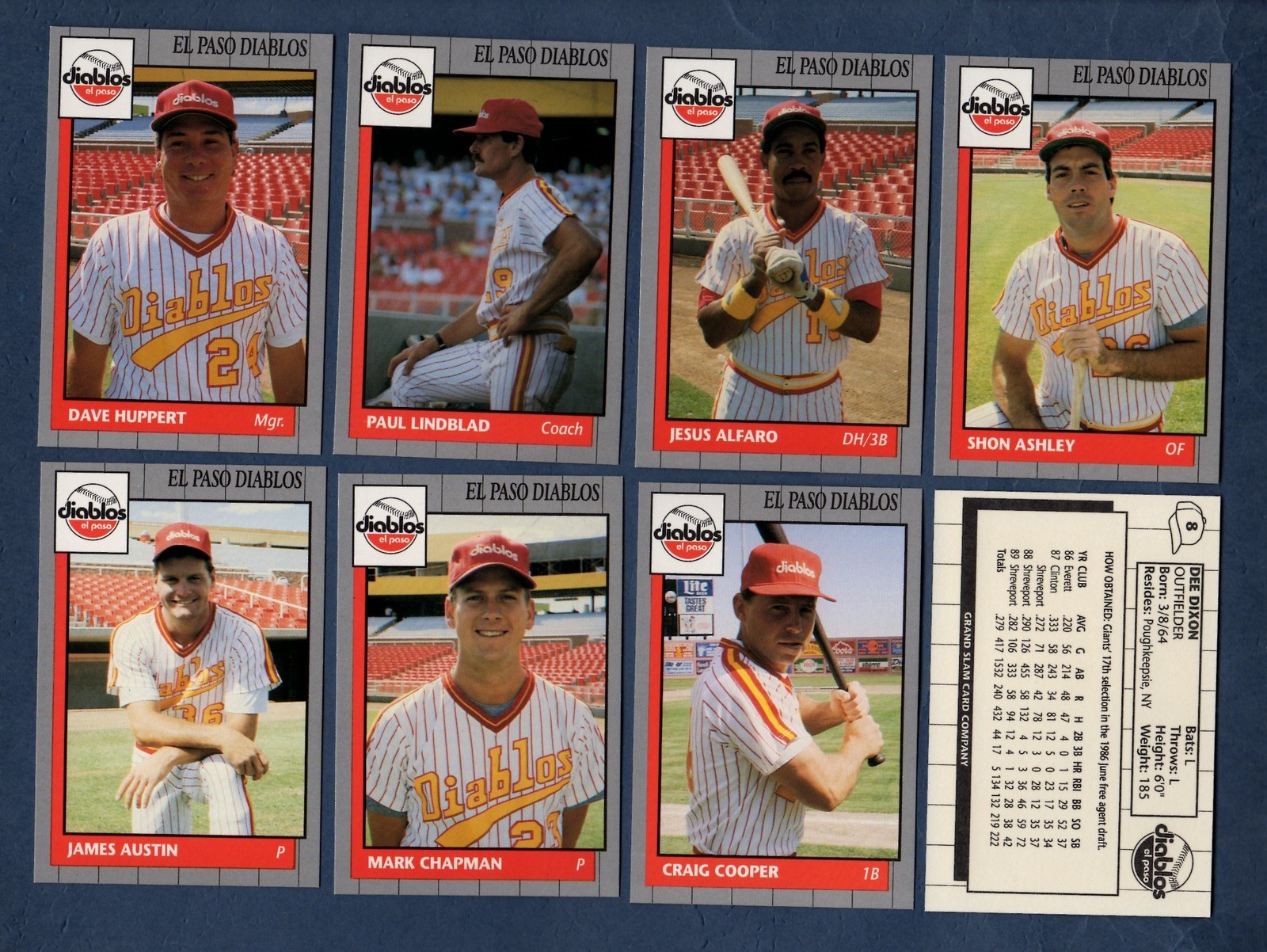 1990 EL PASO DIABLOS Grand Slam baseball team set ~ MILWAUKEE BREWERS ...
