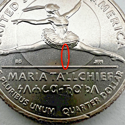 2023 D Maria Tallchief AWQ Mint Error Reverse American Women Quarter ...