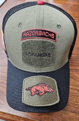 Nike Arkansas Razorbacks Snap Back Military Appreciation Patch Hat M/L ...