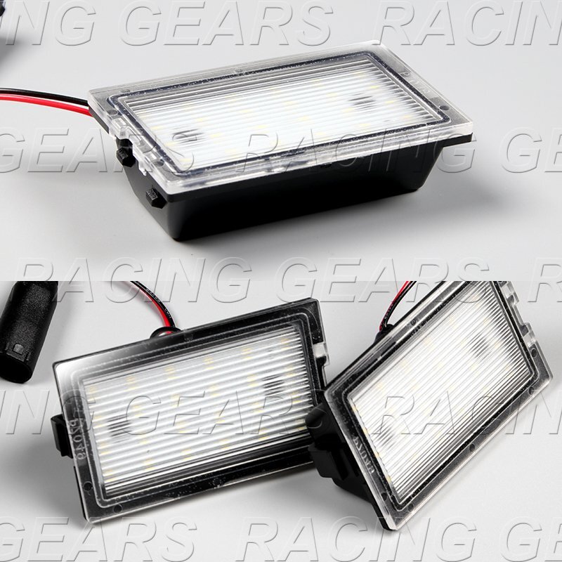 SUPER WHITE LED LICENSE PLATE LIGHTS LAMP FIT RANGE ROVER SPORT LR2 LR3 ...