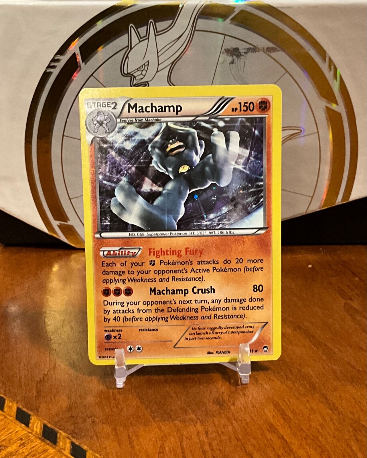 Pokémon TCG Machamp Furious Fists 46/111 Promo Cosmos Holo Rare for ...
