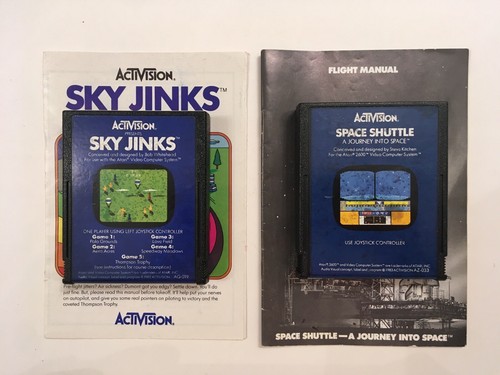 Vintage Atari 2600 Space Shuttle Sky Jinks Game Cartridge Lot With ...