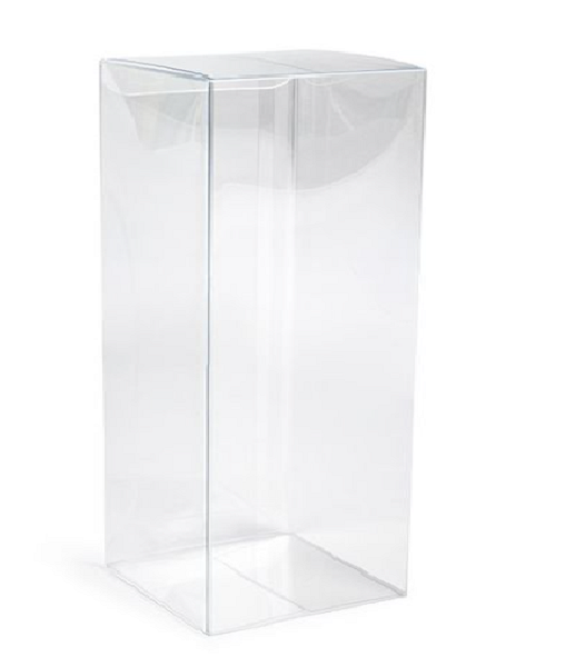 50 PCS 3x3x7" Clear Plastic PVC Tuck Top Boxes Wedding Party Favor ...