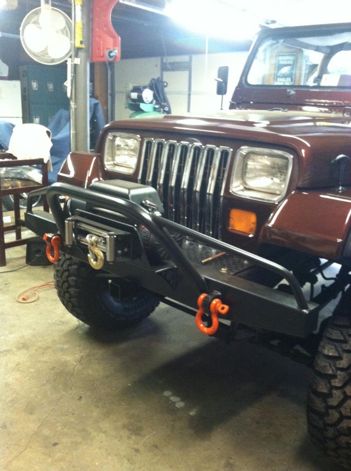 Jeep CJ YJ TJ LJ Front Winch Bumper with Prerunner bars | eBay