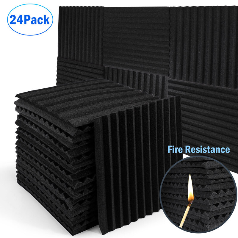 Acoustic Wall Panels Studio Sound Noise Proofing Insulation Foam 12 ...