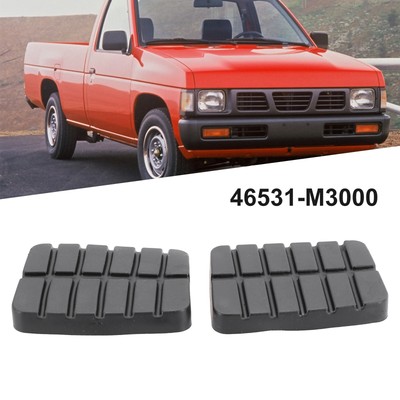 For Nissan D21 Hardbody Brake and Clutch Pedal Pads Black OEM# 46531 ...