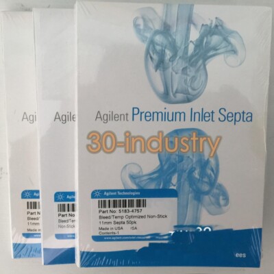 50/pk NEW FOR Agilent GC Septum 5183-4757 11mm Red Septum | eBay