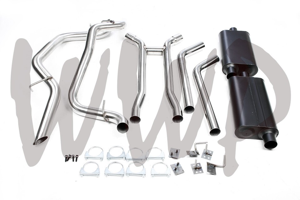 2.5" Stainless Header Back Exhaust System 70-74 Chevy Camaro Pontiac ...