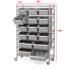 Seville Classics 7-Tier Commercial Grade NSF 16 Bin Rack System | eBay