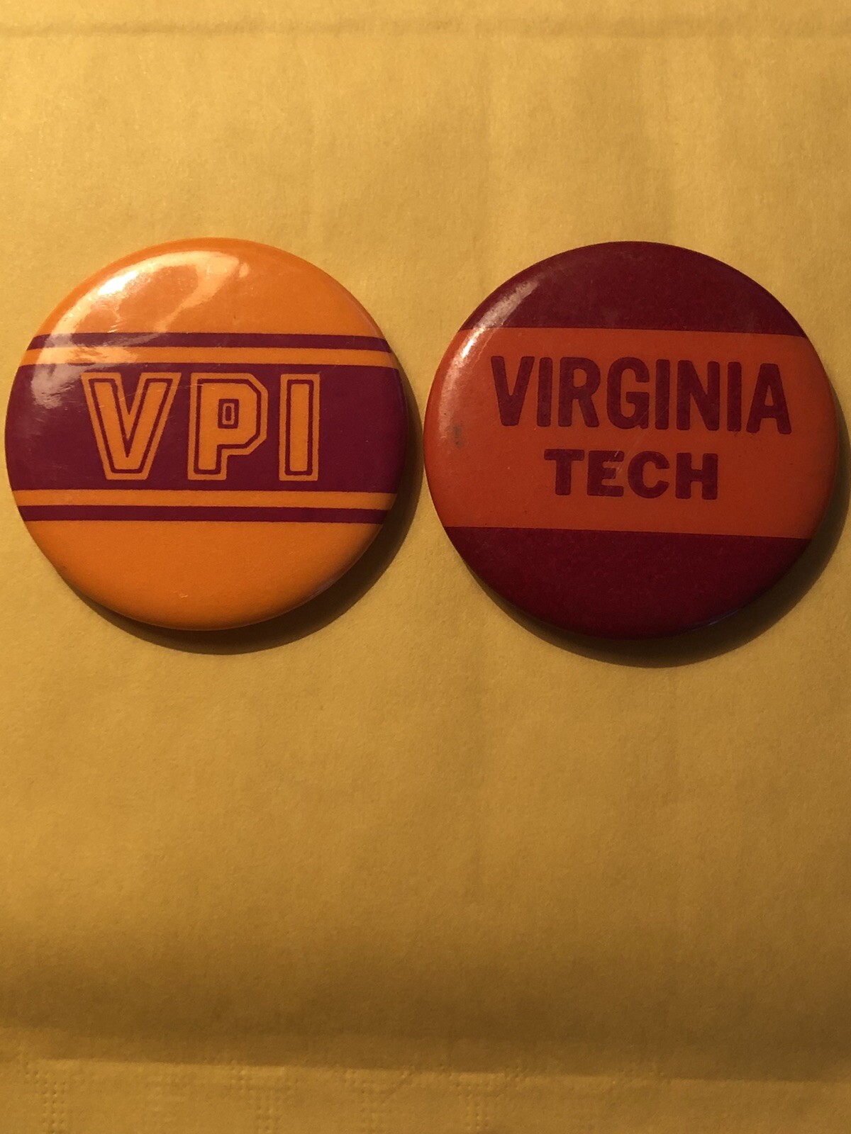 VPI & VIRGINIA TECH Set Of 2 Original 1.75” Pins | eBay