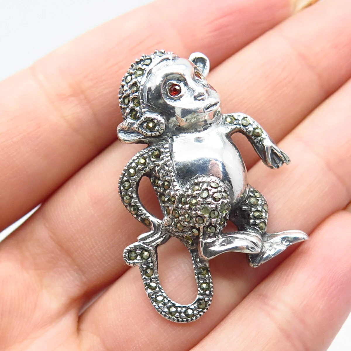 Vintage Monkey Brooch