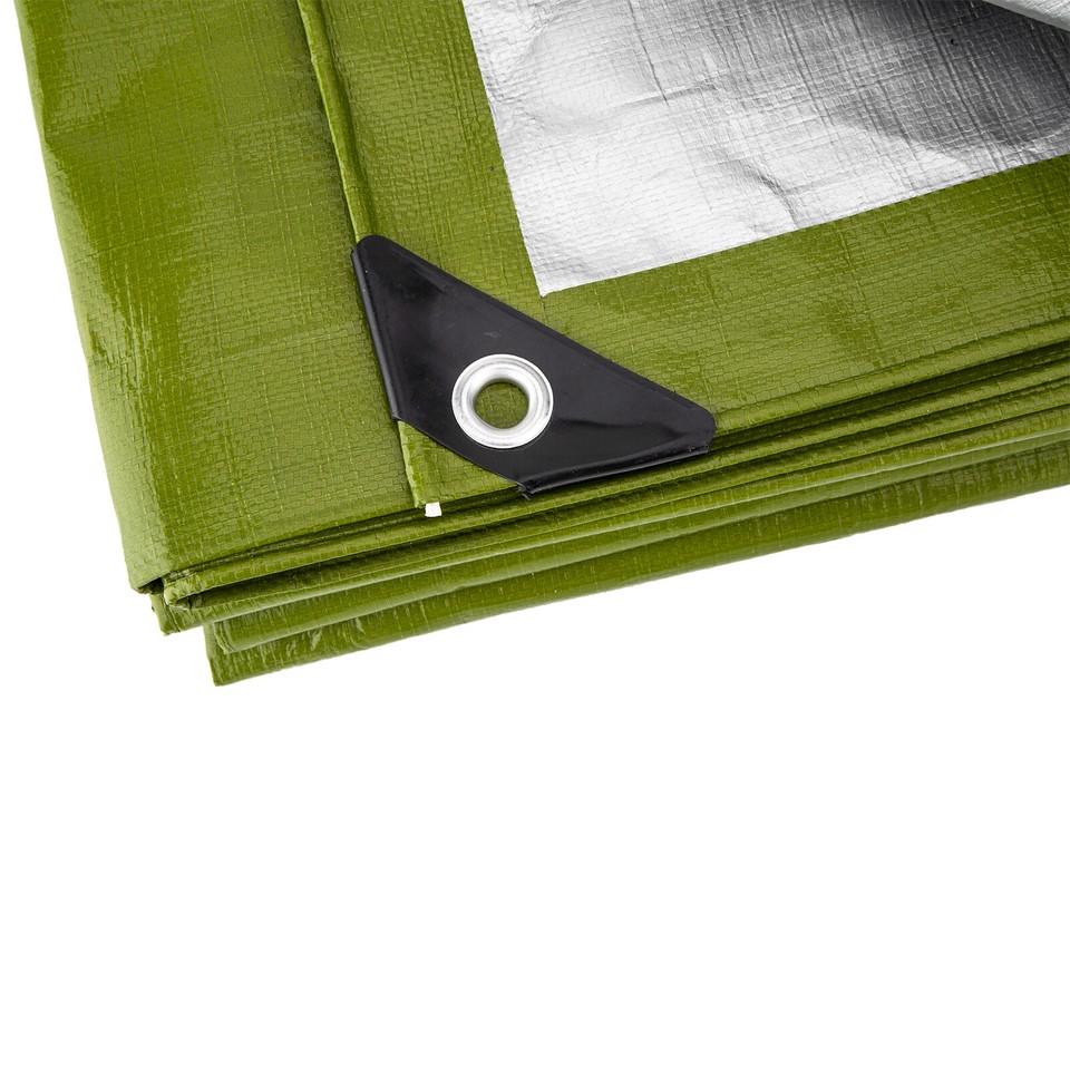 100/200GSM Extra Heavy Duty Tarpaulin Waterproof Ground Sheet Cover ...