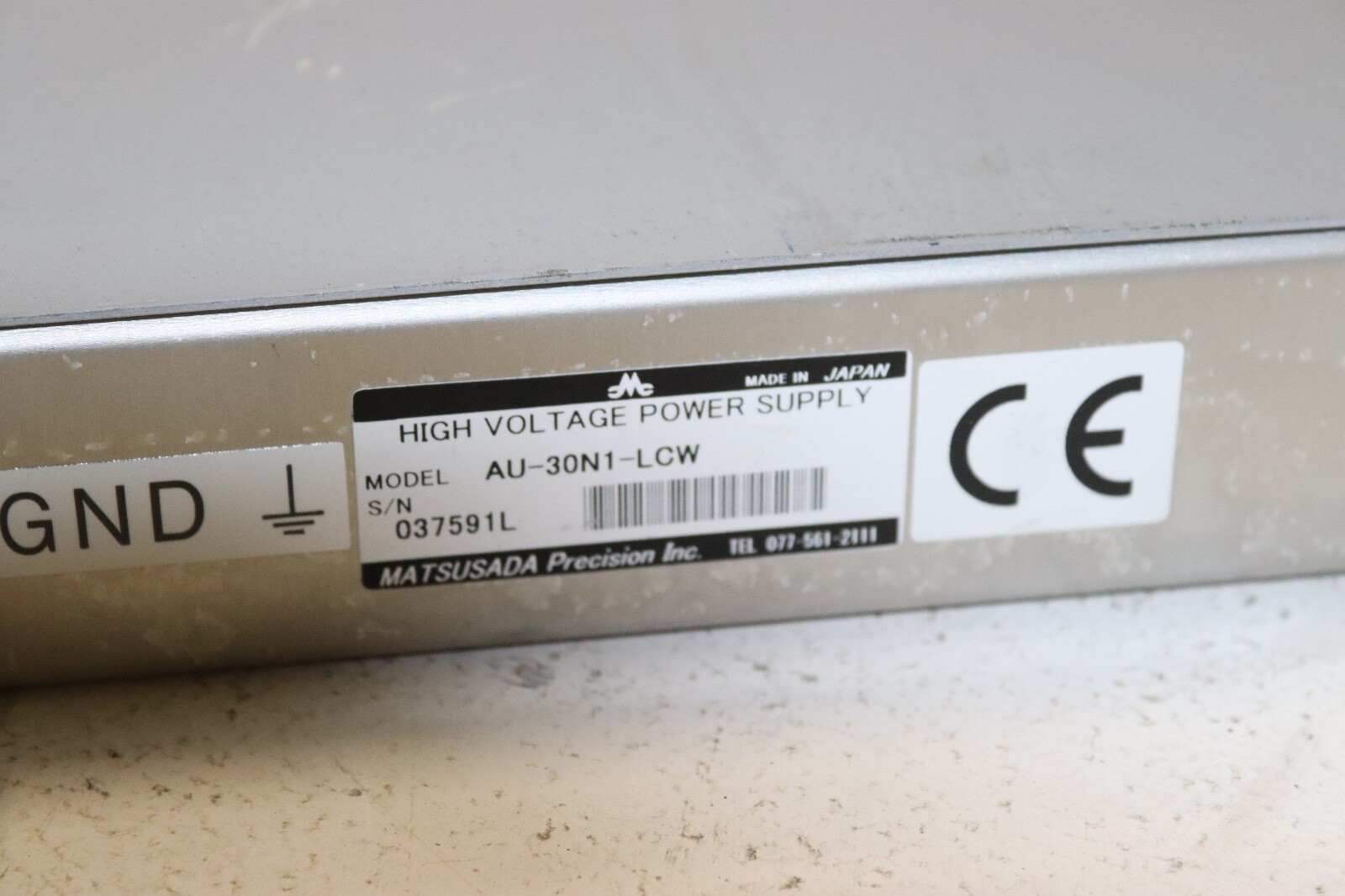 Matsusada AU-30N1-LCW High Voltage Power Supply | eBay