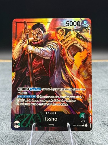 OP04-020 Issho Leader Parallel Foil English – Navy/Purple Leader | eBay