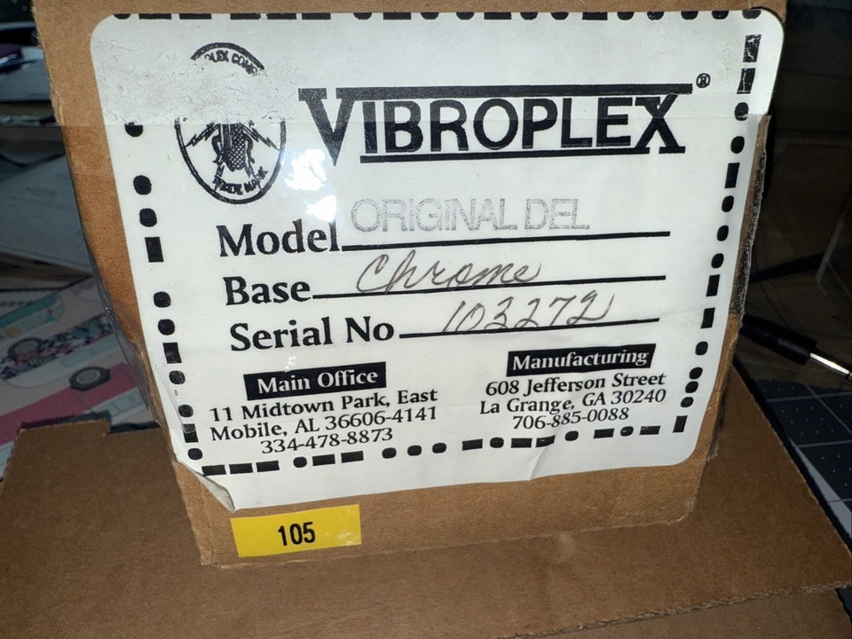 VIBROPLEX ORIGINAL DELUXE SEMI AUTOMATIC BUG TELEGRAPH CODE KEY NOS | eBay