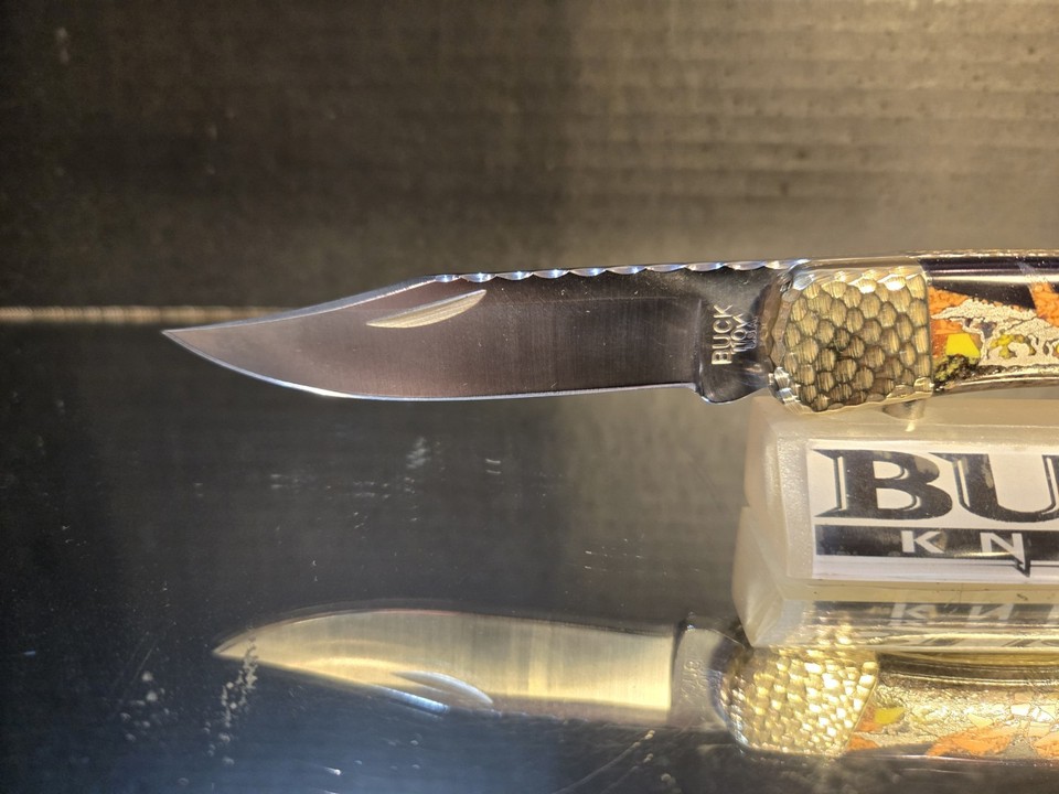 Buck 110 custom knife by Ghostown. "LION" 045-22 | eBay