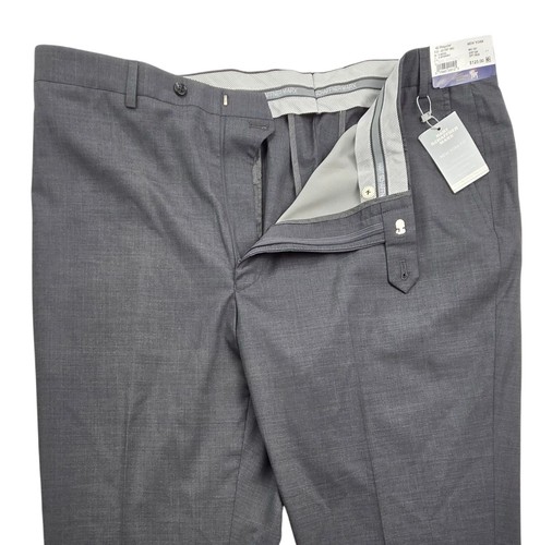 Hart Schaffner Marx New York Wool Dress Pants 42R Unhemmed Grey $125 ...