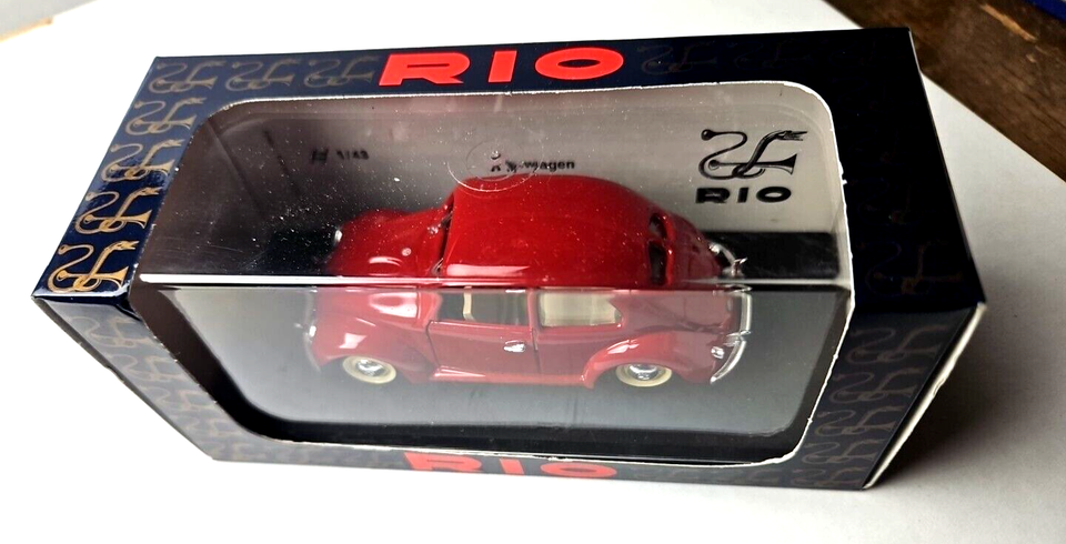 RIO #88 1/43 Volkswagen Beetle Sedan 1948 Split Rear Window Red Diecast ...