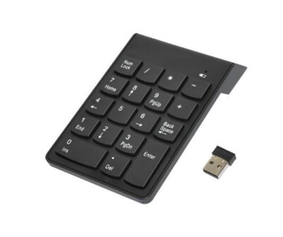 2.4ghz USB Dongle Wireless Number Pad Numpad Numeric Keypad Keyboard | eBay
