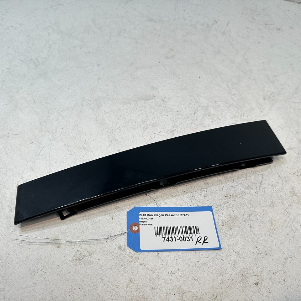 12-18 Volkswagen Passat SE Rear Right Door Window B Pillar Applique ...