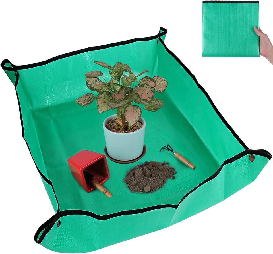 Plant Repotting Mat for Indoor Plants Potting Soil Mix, Waterproof ...