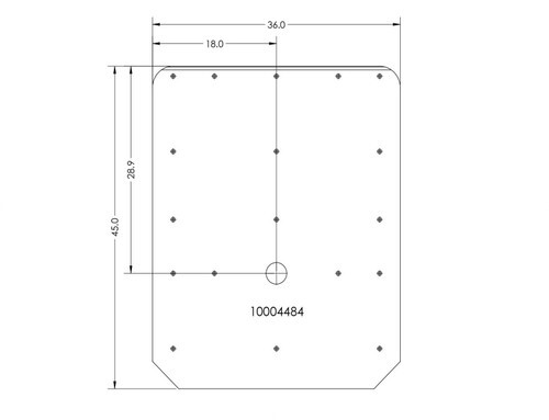 10004480 Minimizer Trailer Slick Plate King Pin Set Back 18"-20" | eBay