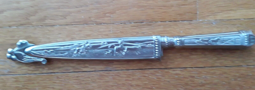 Vintage ELMO INOX Silver Gaucho Cowboy Boot Knife and Sheath VARIG ...