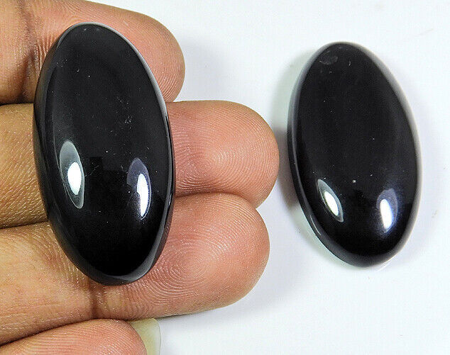 96Cts. Rainbow Natural Obsidian Cats Eye Quartz Healing Gemstone 2 Pcs ...